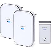 SURFOU Timbre Inalámbrico Exterior Impermeable con 2 Receptores Enchufe ...