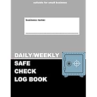 Daily/Weekly Safe Check Log book, Float Check Log, Safe Count Book ...