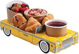 MustBeBonkers x5 New York Yellow Taxi Cab Car - Party Meal Food Trays ...