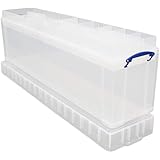 EXTRA LARGE CLEAR PLASTIC STORAGE BOX WITH LID 133 LITRE: Amazon.co.uk ...