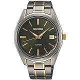 Seiko Men's Analog Quartz Watch with Stainless Steel Strap SUR371P1 ...