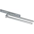 Emuca - Pull-out towel rail with 2 arms, kitchen or bathroom towel rack ...