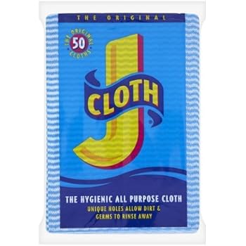 Blue Multi Purpose Cleaning Cloths - J Cloths "type" 50 Pack ...