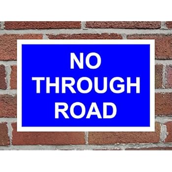 Smarts-Art No Through Road Sign 200Mm X 200Mm 3M Rigid Signboard ...