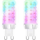 I-SHUNFA Wi-Fi RGBCW Smart G9 LED Bulbs,Compatible with Alexa/Google ...