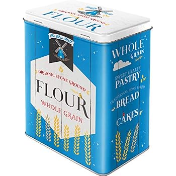 Retro Be-Ro Self Raising Flour Design Airtight Food Storage Gift Tin ...