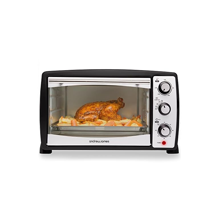 Andrew James Mini Oven Electric Cooker and Grill – 20L Fast Heating ...