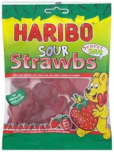 Haribo Sour Strawbs Candy 160 g (Pack of 12): Amazon.co.uk: Grocery
