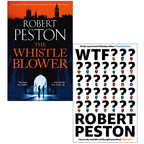 Robert Peston Collection 2 Books Set (The Whistleblower[Hardcover], WTF ...