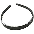 Black Plastic Alice Hair Band Headband 1.5cm (0.6) Wide by Pritties ...