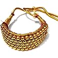 Buy Mizaat4U Traditional Gold Plated Brass Rajasthani Punchi Set for ...