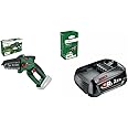 Bosch Akku - Mini Kettensäge EasyChain 18V-15-7 (Zum Schneiden von Holz; 18 Volt System ...
