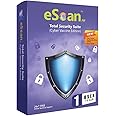 ESCANAV eScan AV Total Security Suite (Cyber Vaccine Edition) 1 User | 1 Year - All-in-One ...