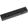 Pro Elec PEL01259 6 Way IEC Distribution Block with Overload Switch: Amazon.co.uk: Electronics ...