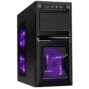 K3 Purple USB 3.0 Gaming PC Tower Computer Case - Front: Amazon.co.uk ...