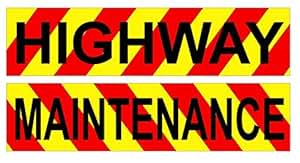 Highway Maintenance Chevron Magnet Magnetic Sign Road Works Plant ...