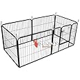 BUNNY BUSINESS Heavy Duty 6 Panel Puppy Play Pen/ Rabbit Enclosure ...