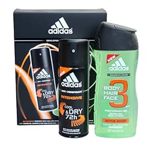 Adidas Intensive 3 in 1 Anti-Perspirant Deodorant 150ml + 250ml Shower ...