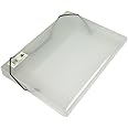 A4 Clear Plastic Box Files Office Elasticated Document Storage Folders ...