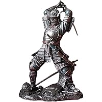Polished Bronze Japanese Samurai Warrior Figurine - Samurai & Sword ...