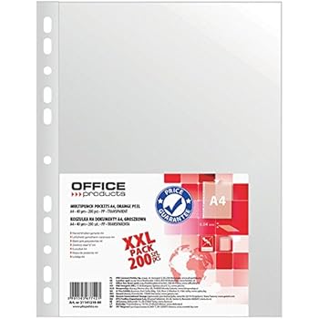 Rapesco 1104 Buste Ecologiche con Fori Universali per Raccoglitori ad Anelli A4, 100 Pezzi ...