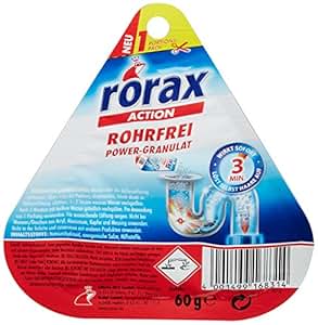 Rorax Rohrfrei Power-Granulat, 12er Pack (12 x 60 g): Amazon.de ...