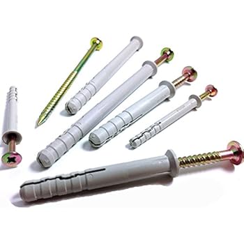 Pack of 50, M6 x 80mm Fix & Fasten Nylon Hammer Fixings Screws CSK Hammerfix: Amazon.co.uk: DIY ...