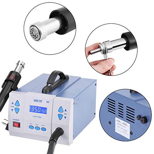 Cocoarm Regelbare Digitale Entlötstation 1000W Professionelle Heißluft ...