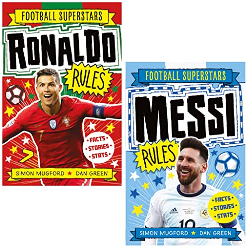 Football Superstars Series 2 Books Collection (MESSI VS RONALDO ...
