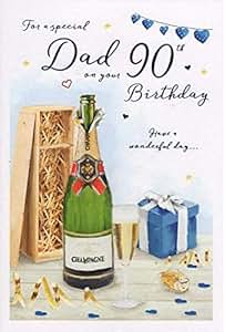 Dad 90th Birthday, Birthday Card: Amazon.co.uk: Kitchen & Home