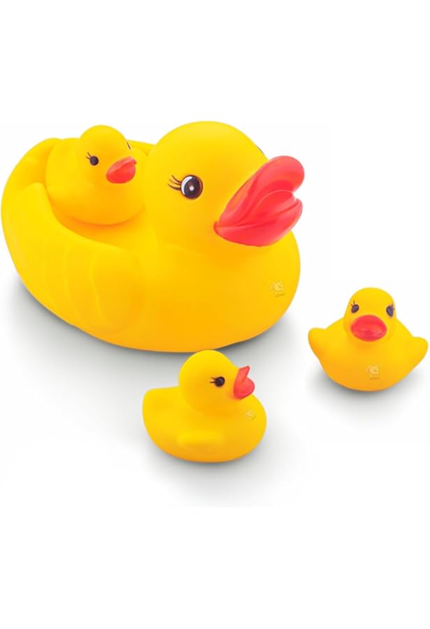 Rubber Ducks Bath Toys Munchkin White Hot Inflatable Safety Duck Tub ...