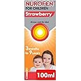 Nurofen for Children Strawberry Oral Suspension 3mths to 9yrs, 100ml ...
