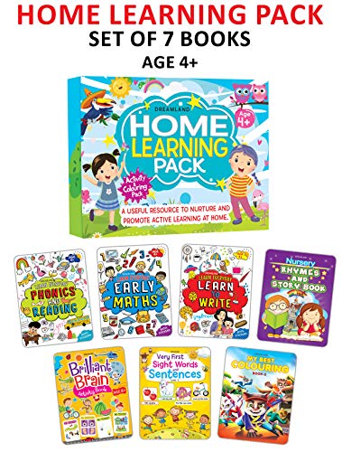 Buy Home Learning Books Pack Age 4+ An Amazing Set of 7 Books- Phonics ...