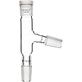 Labasics Three Way Glass Adapter, 3 Way Distilling Adapter with 14/20 ...