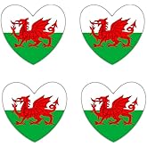 Wales Flag Heart Iron on Screen Print Transfers for Fabrics Welsh Flag ...