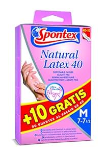 Mapa Spontex Spontex Pack of 40 Natural Latex Gloves taille-m-50 Units ...