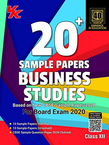 Xam Idea 20 Plus Cbse Sample Papers Business Studies Class 12 For 2020 Exam : Xamidea Editorial ...