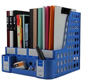 DaKos Plastic 4 Compartments File Rack Paper Holder, Desktop Organizers ...
