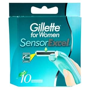 Gillette Sensor Excel For Women Refill Razor Blade Cartridges - 10 Pack ...
