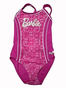arena Barbie Badeanzug Martiane kids - fuchsia/white, D 104: Amazon.de ...