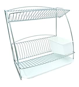 Delfinware Stainless Steel 2 Tier Plate Rack: Amazon.co.uk: Kitchen & Home
