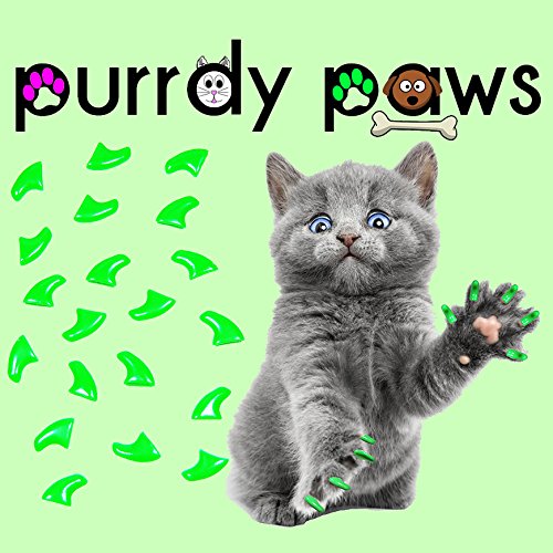 Cat Claw Covers Purrdy Paws 40 Pack Soft Nail Caps For Cat Claws Silver ...