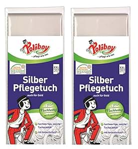 Poliboy - Silber Pflege Tuch - Spezialpoliertuch zur Pflege und ...