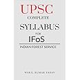 Buy UPSC COMPLETE SYLLABUS FOR IFoS : INDIAN FOREST SERVICE Book Online ...