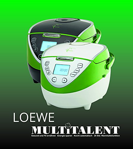 Loewe Multitalent Multikocher 900W 4 Liter Farbe: schwarz/grün 41 ...