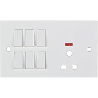 CPL Flirt Range Cpl 6 Switch 1 Socket 1 Regulator - 240 V : Amazon.in ...