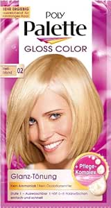 Poly Palette Gloss Color Glanz-Tönung Sachet 02 Hellblond Stufe 1, 6er ...