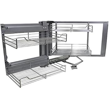 KuKoo LH Magic Corner Kitchen Pull Out Baskets, Slide Out 90-100cm Unit ...