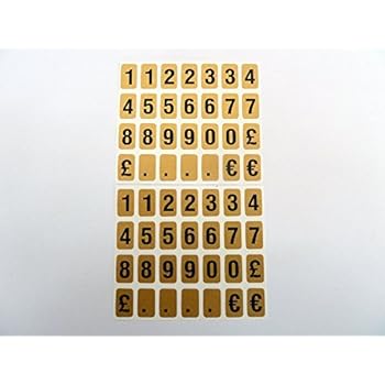 9.5mm Black Sticky Numbers 0-9 , Cut to shape , Self Adhesive Sticky ...