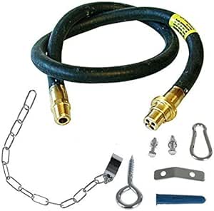 4YourHome 4ft x 1/2" Cooker Gas Pipe Hose With Bayonet End + Safety ...